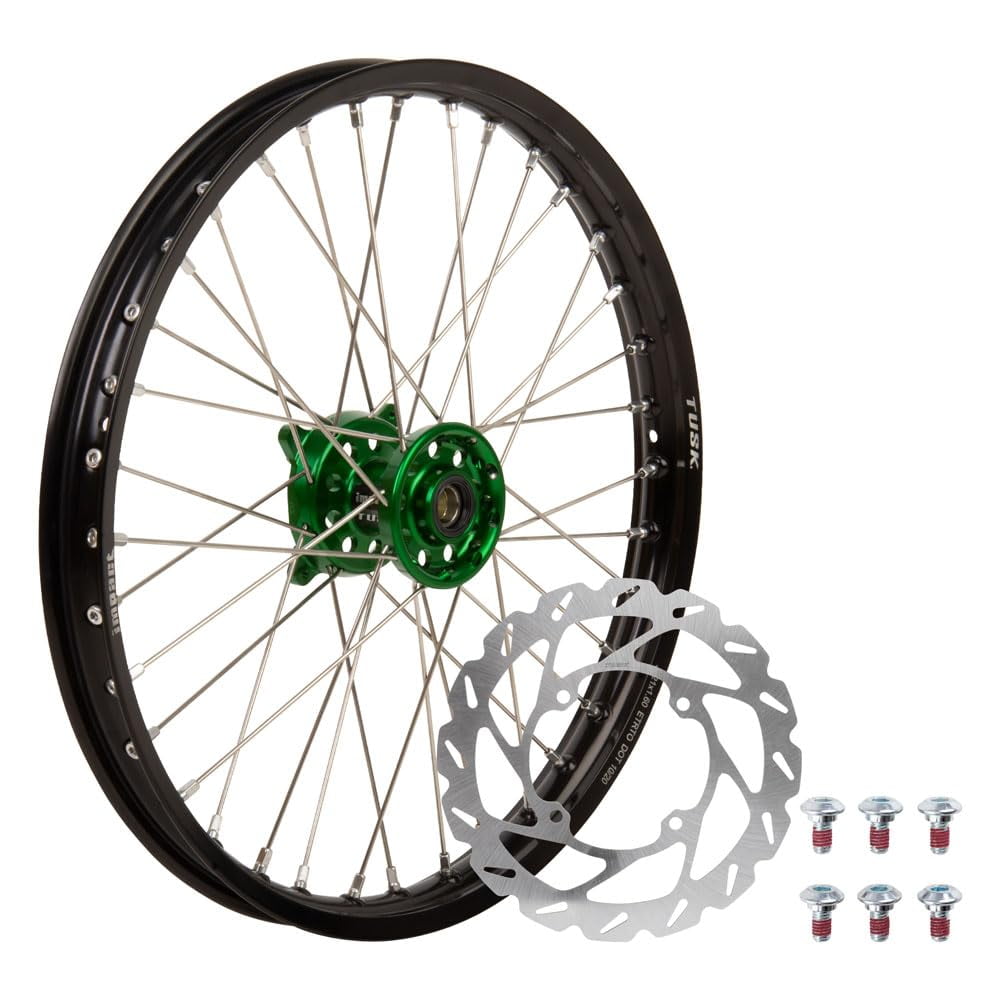 Tusk Impact Complete Front Wheel Package 21 X 1.60 Black Rim/Silver ...