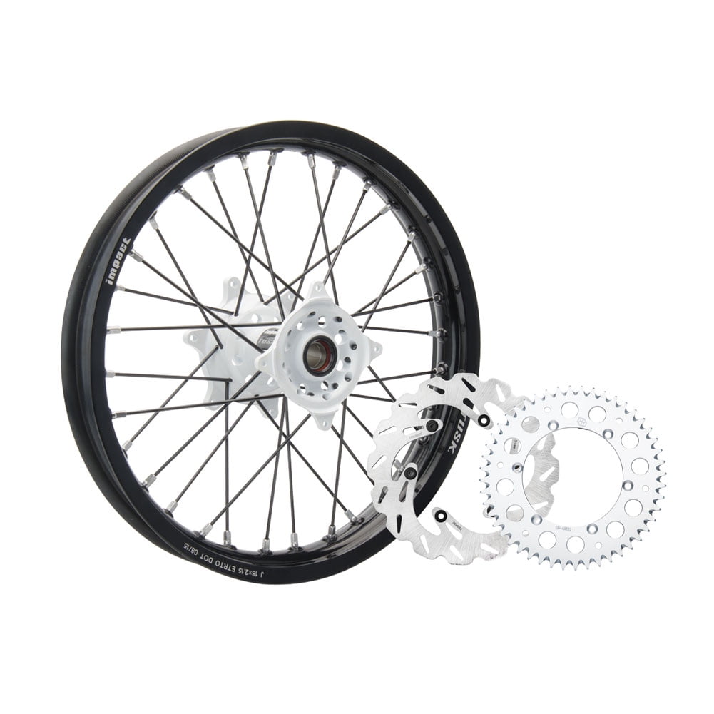 Tusk 1931330016 Impact Complete Rear Wheel Package 19 X 2.15 Black Rim ...