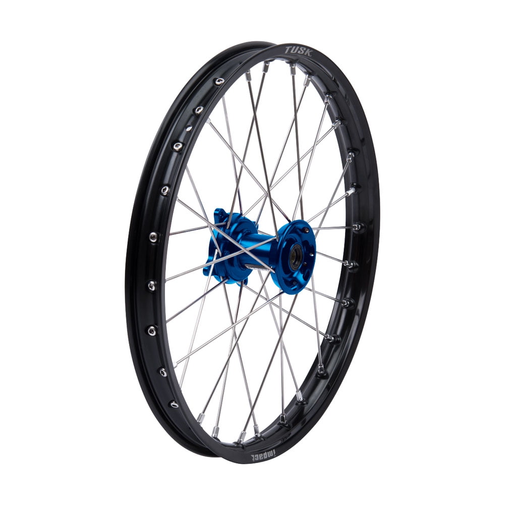 Tusk Impact Complete Wheel - Front 19 x 1.40 Black Rim/Silver Spoke ...