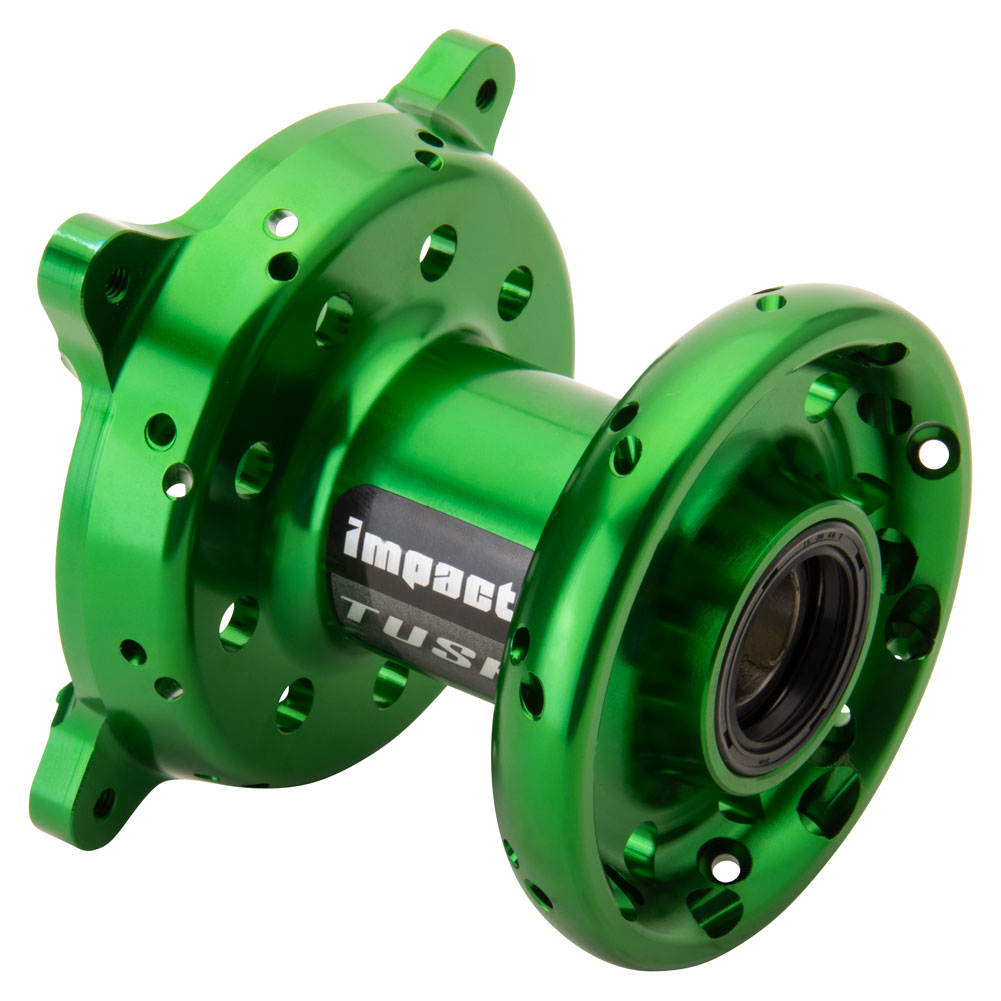 Tusk Impact Motorcycle Hub - Front Green for Suzuki RMZ250 2004-2006 ...