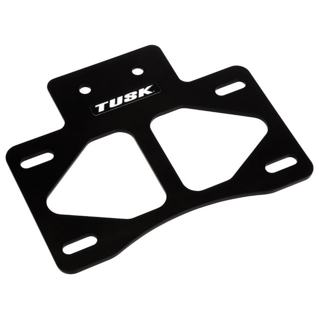 Tusk License Plate Mount Black Powder Coated For Yamaha Wolverine RMAX4 ...