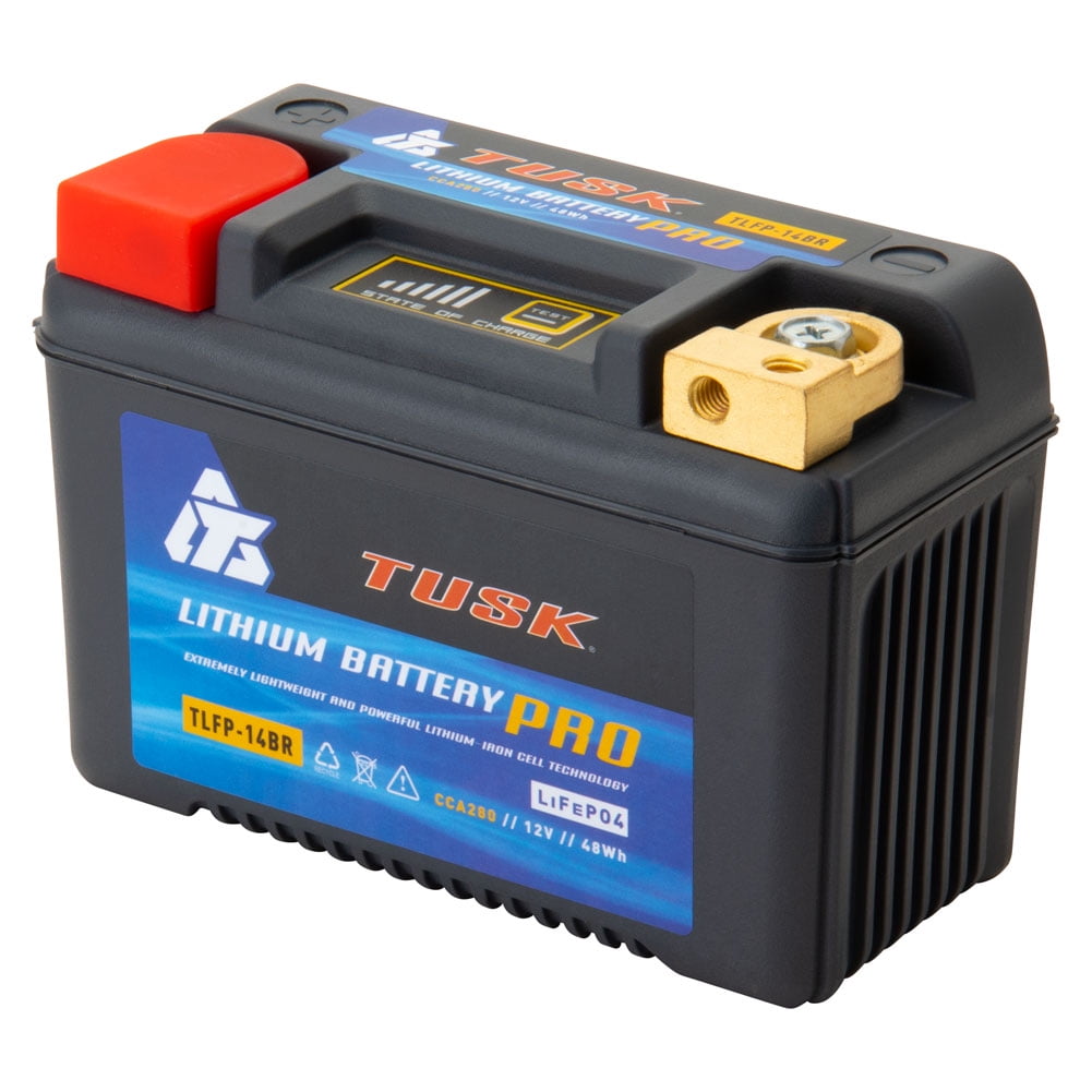 Tusk Lithium Pro Battery TLFP-14BR For Kawasaki Ninja ZX-4R (ABS) 2024 ...