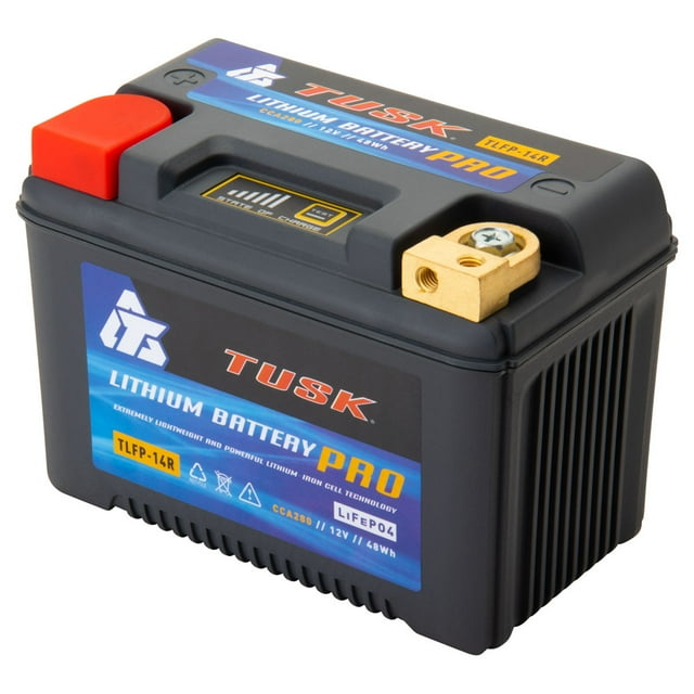 Tusk Lithium Pro Battery TLFP-14R For Kawasaki Vulcan Voyager (ABS ...