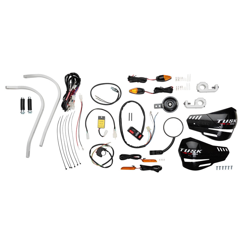 Tusk Motorcycle Enduro Lighting Kit with Handguard Turn Signals without ...