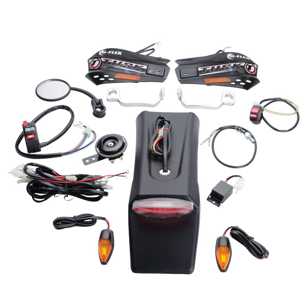 TUSK Motorcycle Enduro Lighting Kit with Handguard Turn Signals with ...
