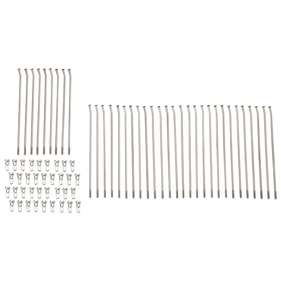 Tusk Motorcycle Spoke Kit - Rear 16" Silver Spoke/Silver Nipple For Sur ...