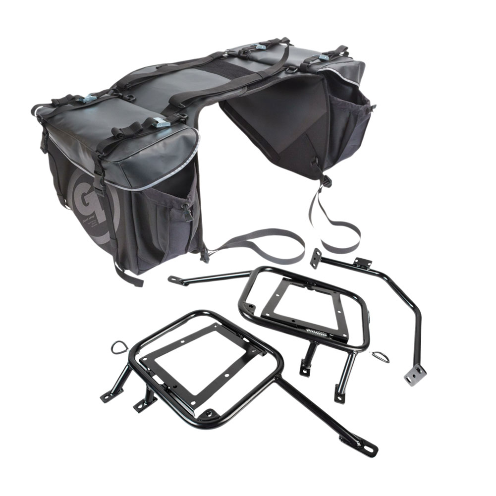 Tusk Pannier Racks with Giant Loop Siskiyou Panniers For KTM 890 ...