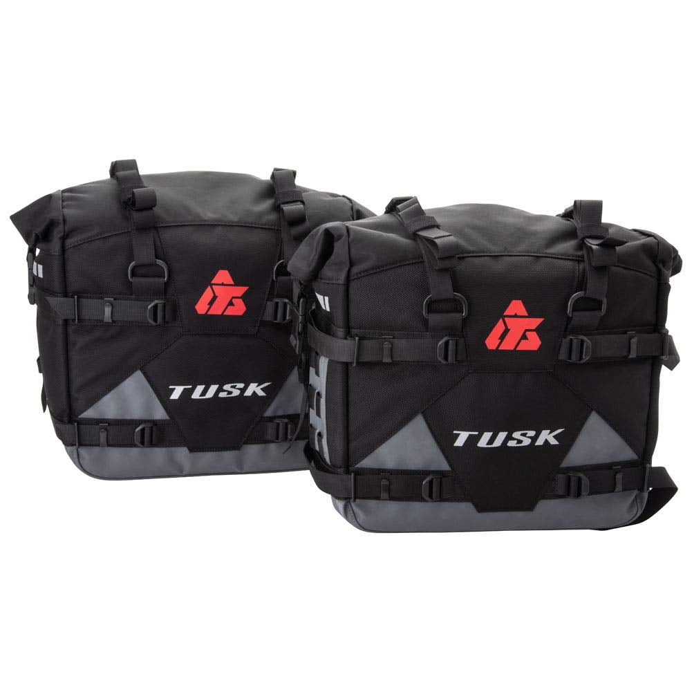 TUSK Pannier Racks Pilot Pannier Bags and Bottle Holders Black/Grey for ...