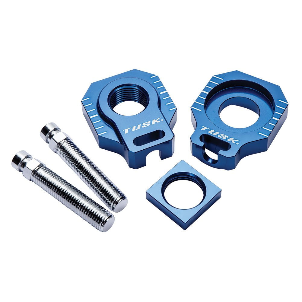 Tusk Racing Axle Block Blue for KTM 250 XC-W (Fuel Injected) 2018-2023 ...