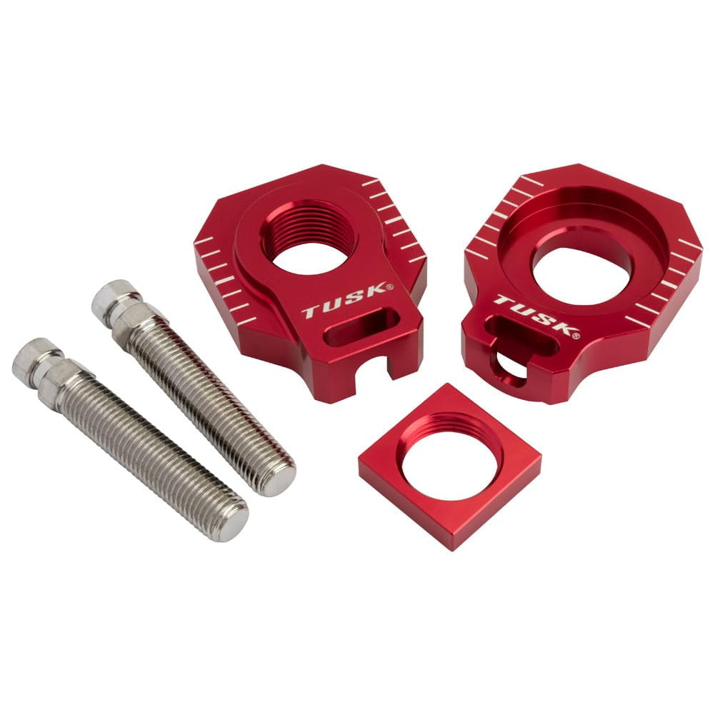 Tusk Racing Axle Block Red for KTM 350 XC-F Kailub Russell Edition 2021 ...