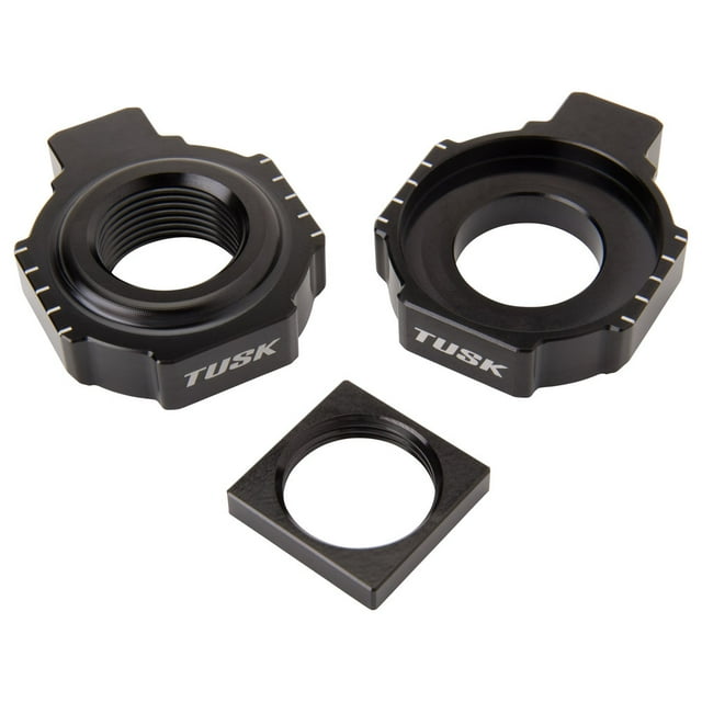 Tusk Racing Axle Blocks Black For KTM 500 EXC-F Champion Edition 2025 ...