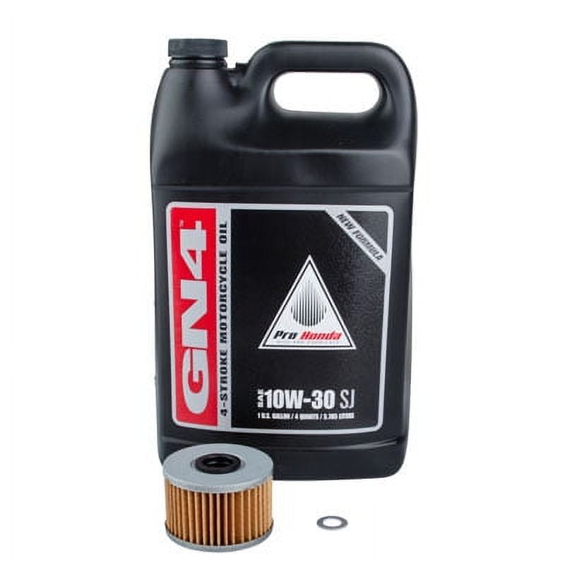 Motorcycle & ATV Oil Change Kit With Pro-Honda GN4 10W-30 For Honda ...