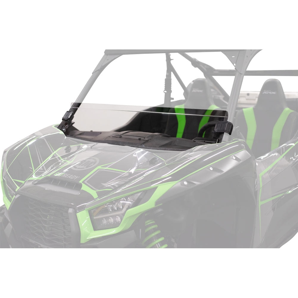 Tusk Removable Half Windshield Clear For Compatible with Kawasaki Teryx ...