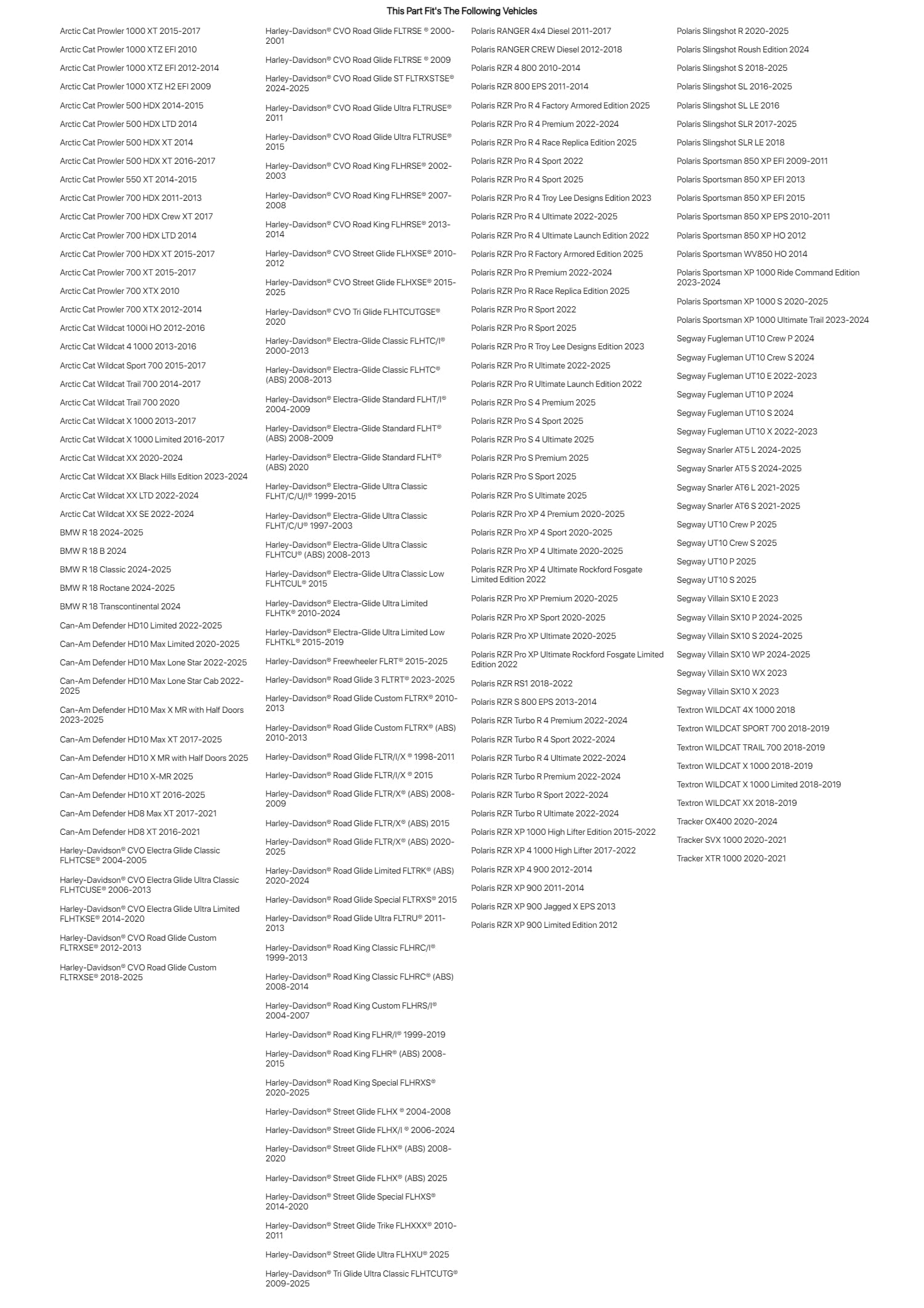 Tusk Tec-Core Battery with Acid TTX30LBS Maintenance-Free For Harley ...