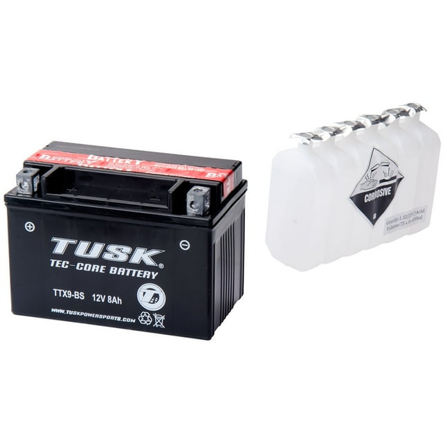 Tusk Tec-Core Battery with Acid TTX9BS Maintenance-Free For Suzuki ...