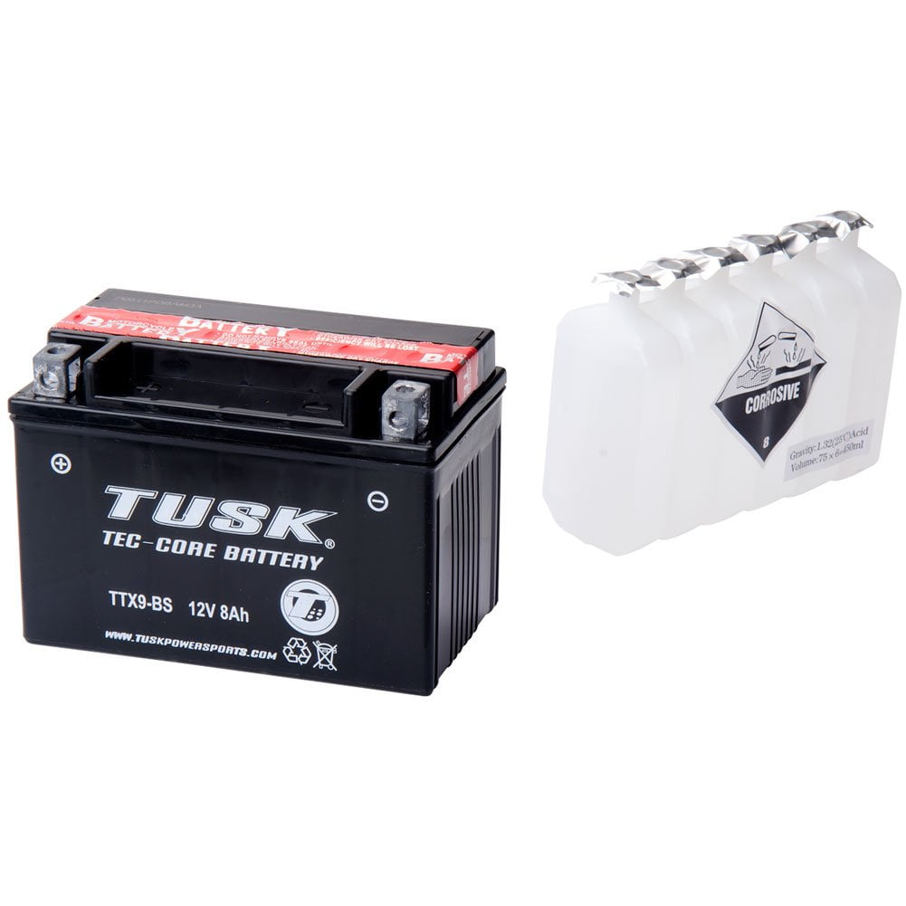 Tusk Tec-Core Battery with Acid TTX9BS Maintenance-Free for Triumph ...