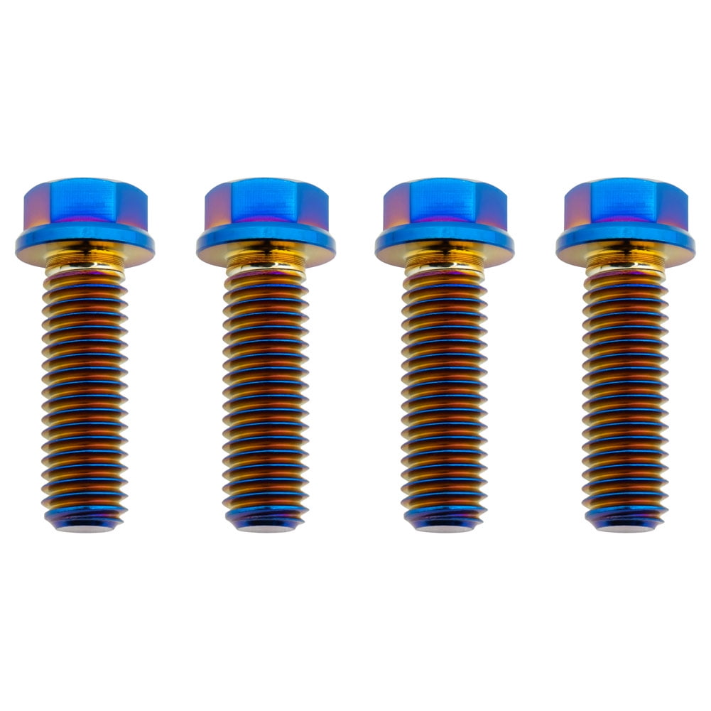 Tusk Titanium Handlebar Clamp Bolt Kit Burnt Blue For Husqvarna TC 125 ...