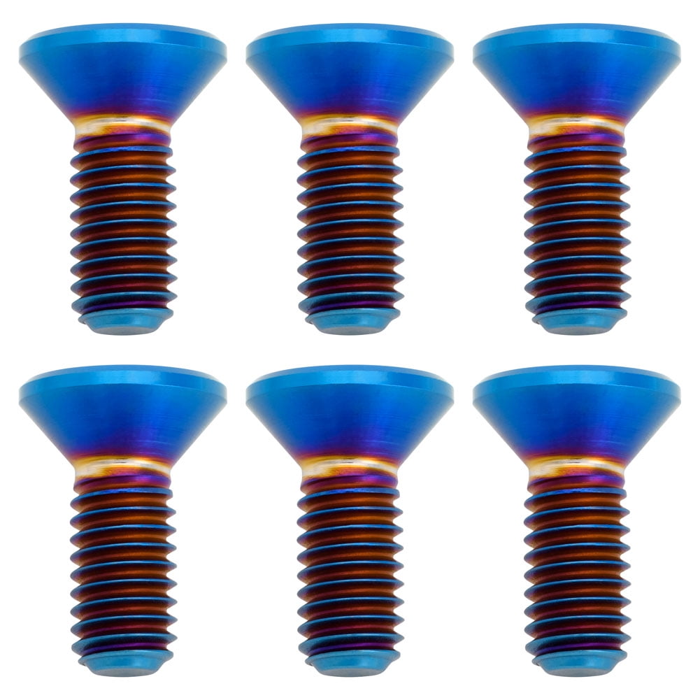 Tusk Titanium Rotor Bolt Kit Burnt Blue For Yamaha YZ250 Monster Energy ...