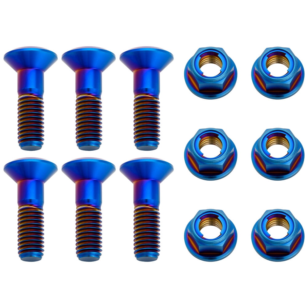 Tusk Titanium Sprocket Bolt Kit Burnt Blue for Yamaha Yz450F Monster ...
