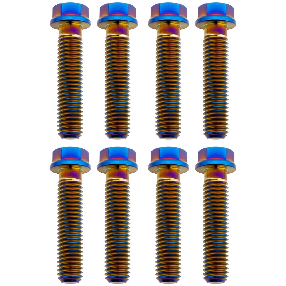 Tusk Titanium Triple Clamp Bolt Kit Burnt Blue for Yamaha Yz250F 2007 ...