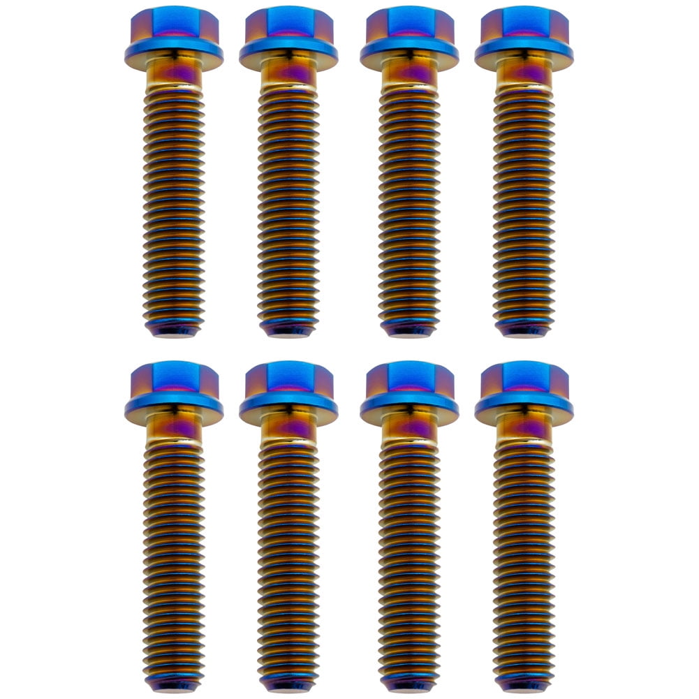 Tusk Titanium Triple Clamp Bolt Kit Luxon Triple Clamp Burnt Blue for ...