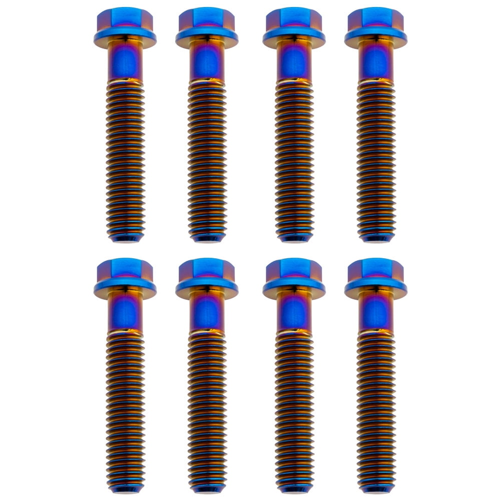 Tusk Titanium Triple Clamp Bolt Kit Split Triple Clamp Burnt Blue for ...