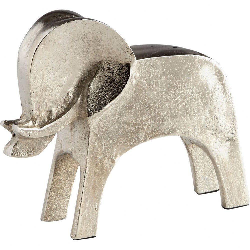 Cyan Design 08885 Tusk Tusk! Aluminum Elephant Statue - Nickel ...