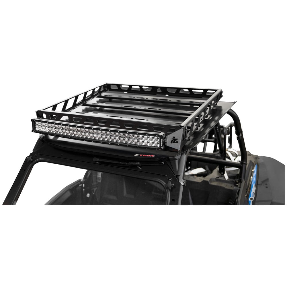 Tusk UTV Adventure Roof Rack Rack with Force Roof and V2 30" Lt. Bar ...