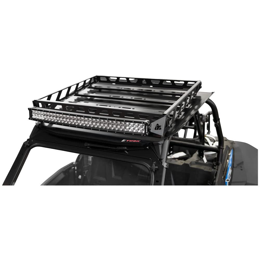 Tusk UTV Adventure Roof Rack Rack with Force Roof and V2 30" Lt. Bar ...