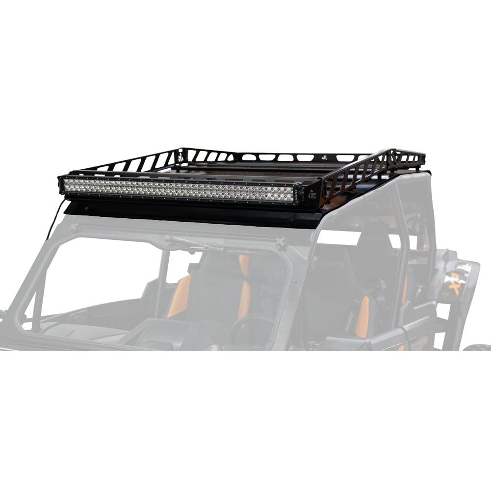 Tusk UTV Adventure Roof Rack w/ Profile Roof & V2 40" Straight LT Bar ...