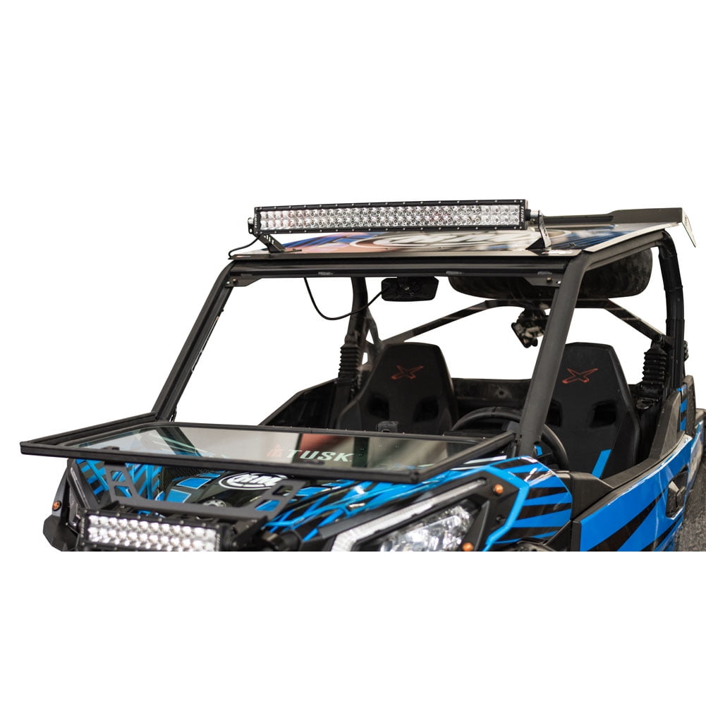 Tusk UTV Folding Glass Windshield with Windshield Wiper For Can-Am ...