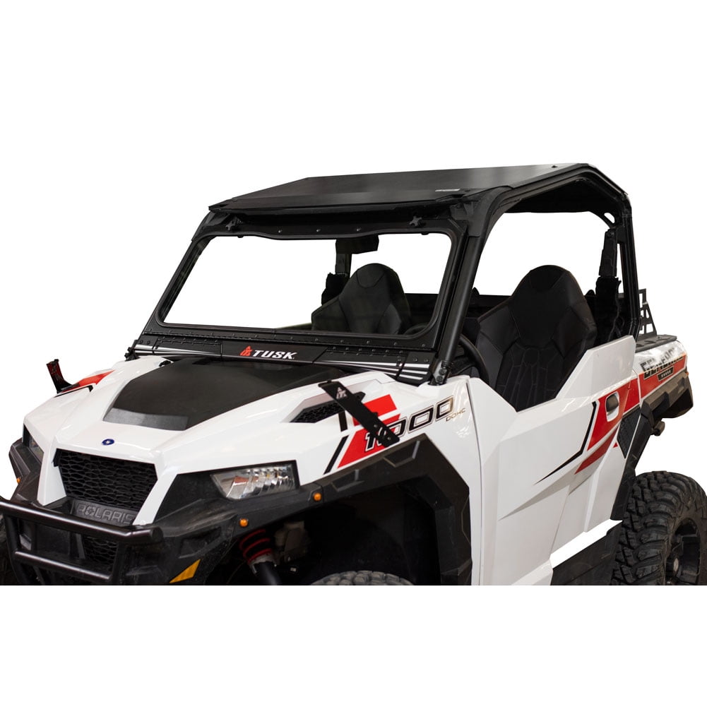 Tusk UTV Folding Glass Windshield with Windshield Wiper For Polaris ...