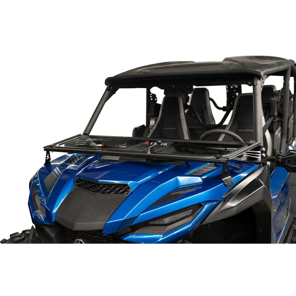 Tusk UTV Folding Glass Windshield with Windshield Wiper Compatible with ...