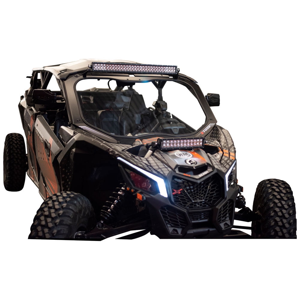 Tusk UTV Full Glass Windshield With Vent and 16" Windshield Wiper For ...