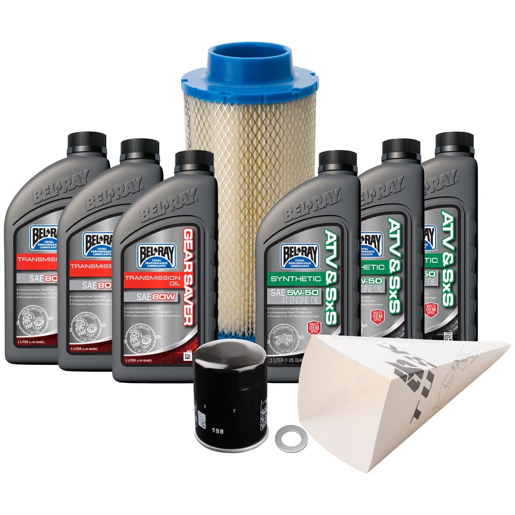 Tusk UTV Full Service Kit for Bel-Ray EXS Synthetic Ester 10W-50 Tusk Pro Defense Air Filter for ...