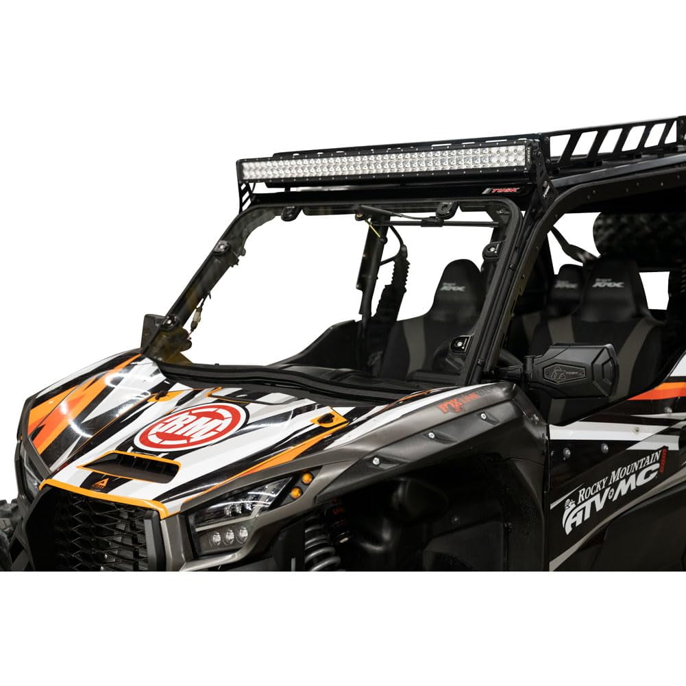 Tusk UTV Full View Glass Windshield with Windshield Wiper For Kawasaki ...