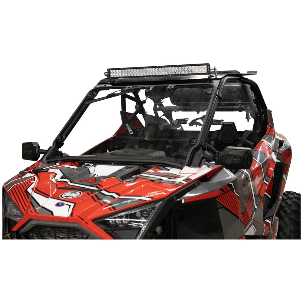Tusk UTV Full View Glass Windshield with Windshield Wiper Tusk Roof For ...