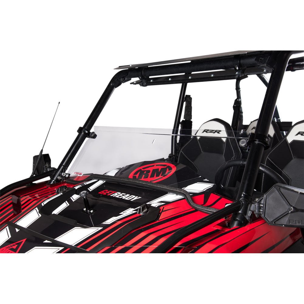 Tusk Utv Hard Coated Hinged Windshield +2-Inch for Polaris Rzr S 800 ...