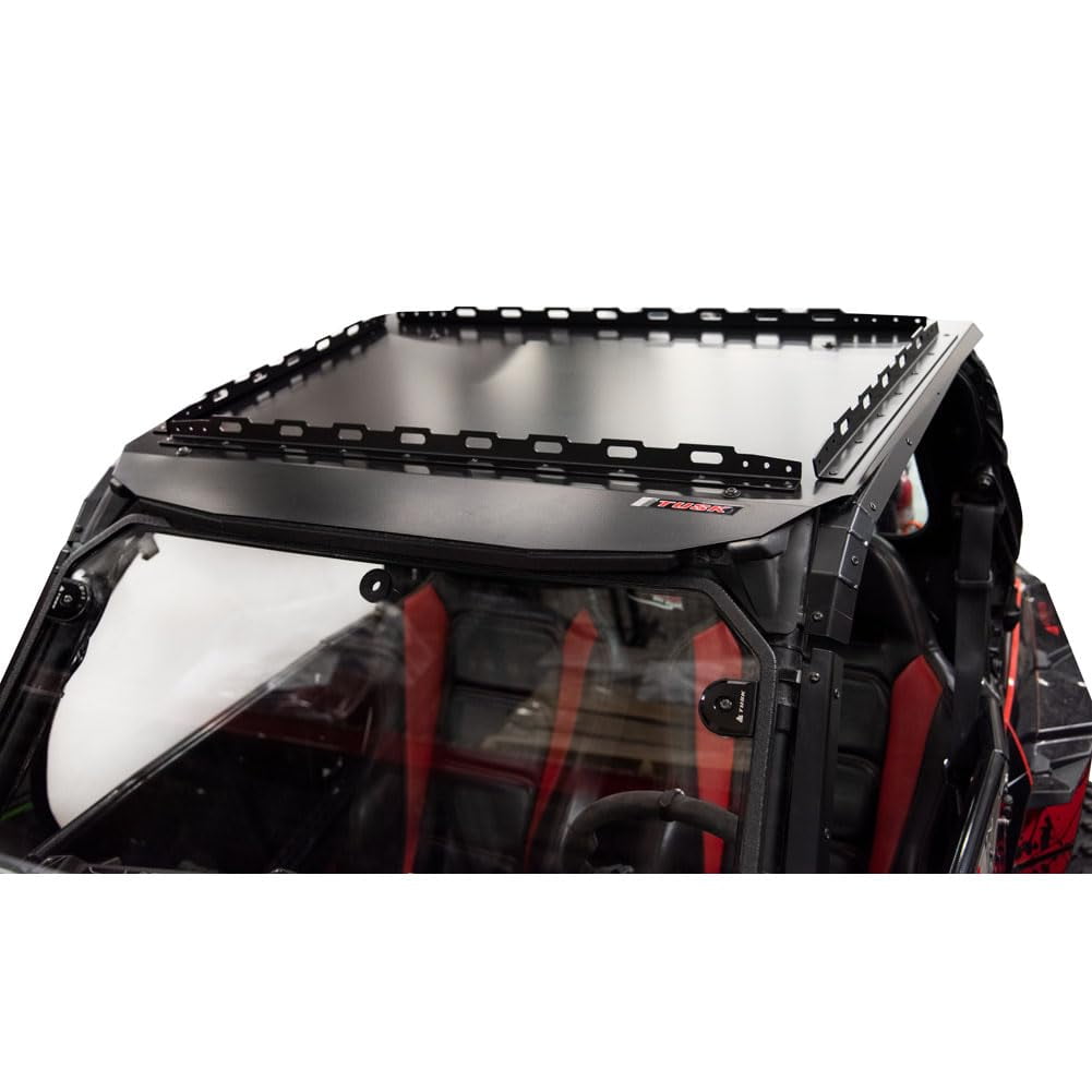 Tusk UTV Profile Aluminum Roof with Tusk UTV Cargo Rack For Polaris RZR ...