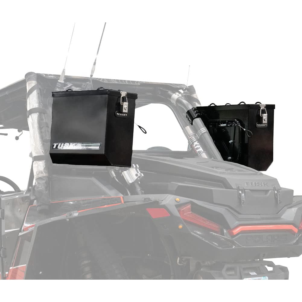Tusk UTV Quick Release Cargo System - Cage Mounted Medium Box Left ...