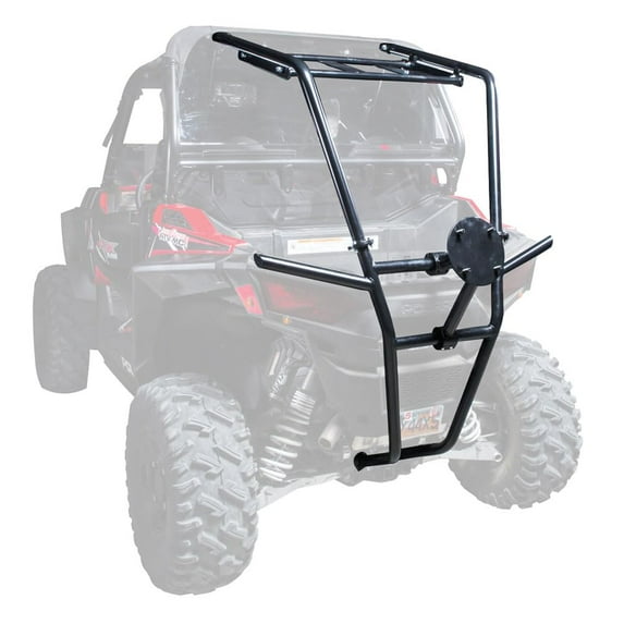 Tusk UTV Rear Bumper, Cargo Rack, and Spare Tire Carrier For Polaris ...