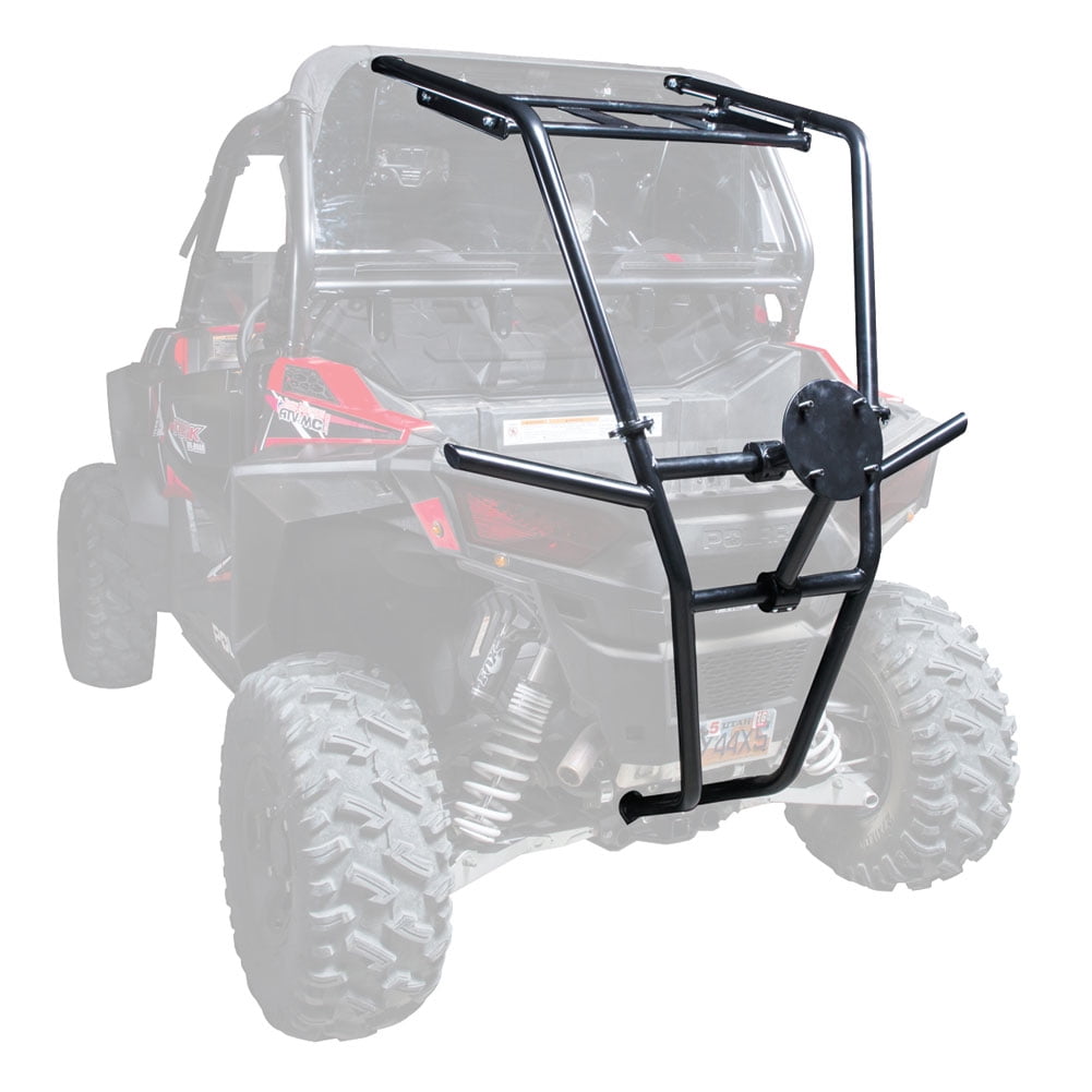 Tusk UTV Rear Bumper, Cargo Rack, and Spare Tire Carrier for Polaris ...