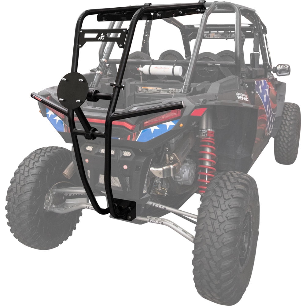 Tusk UTV Rear Bumper, Cargo Rack, and Spare Tire Carrier for Polaris ...