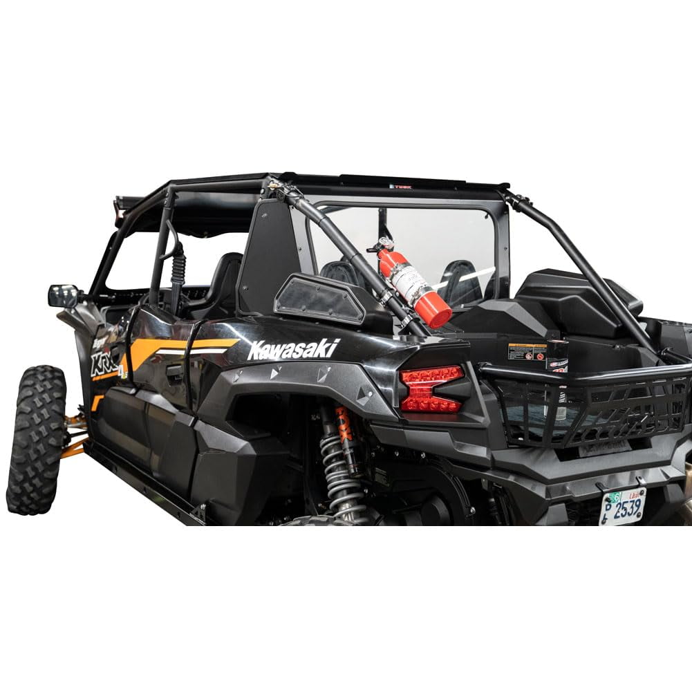 TUSK UTV Rear Glass Window for Kawasaki Teryx KRX4 1000 Blackout ...