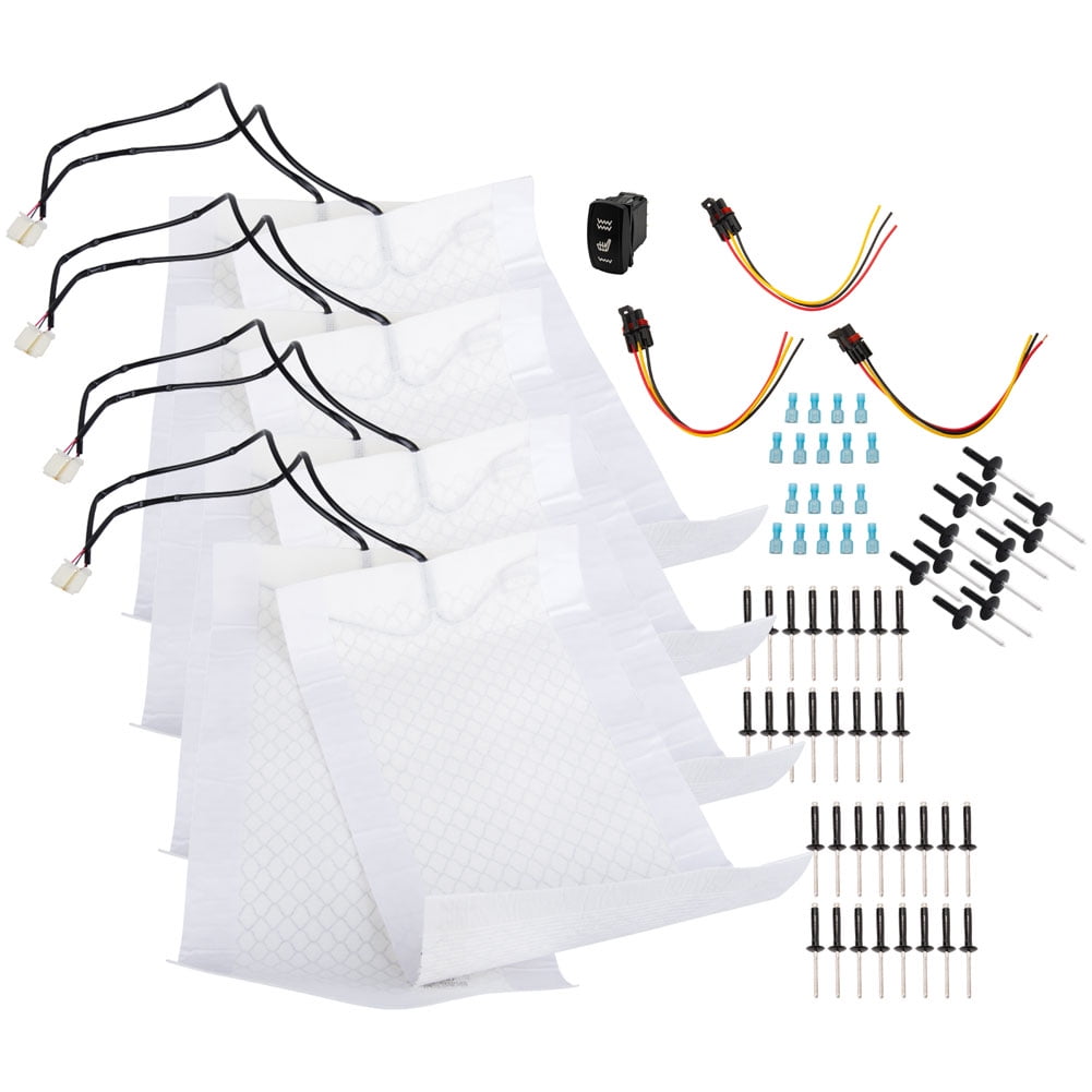 Tusk UTV Seat Heater Kit Front and Rear Seat Kit For Polaris RZR Pro R ...