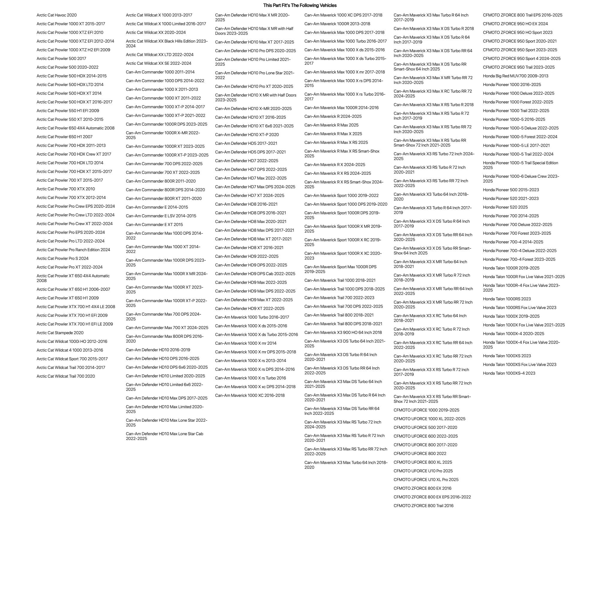 Tusk Utv Tool Roll Kit for Can-Am Maverick X3 Max Ds Turbo R 64 Inch ...