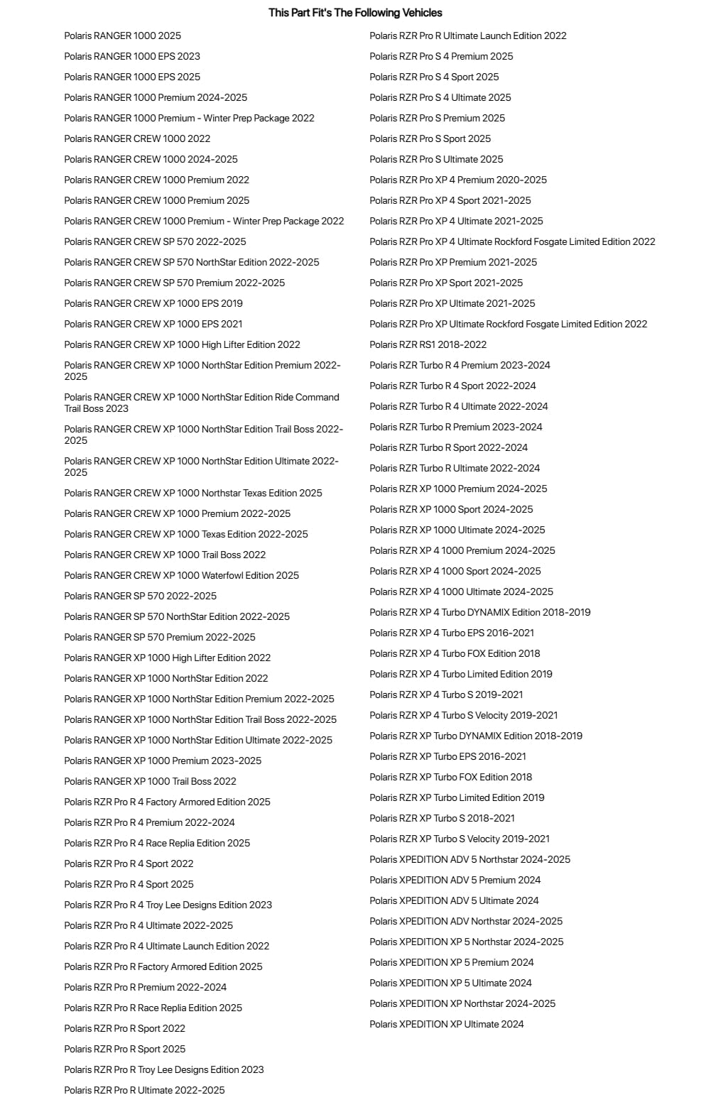 Tusk UTV Tool Roll Kit with Belt Removal Tools For Polaris RZR Pro XP 4 Premium 2020-2025 ...