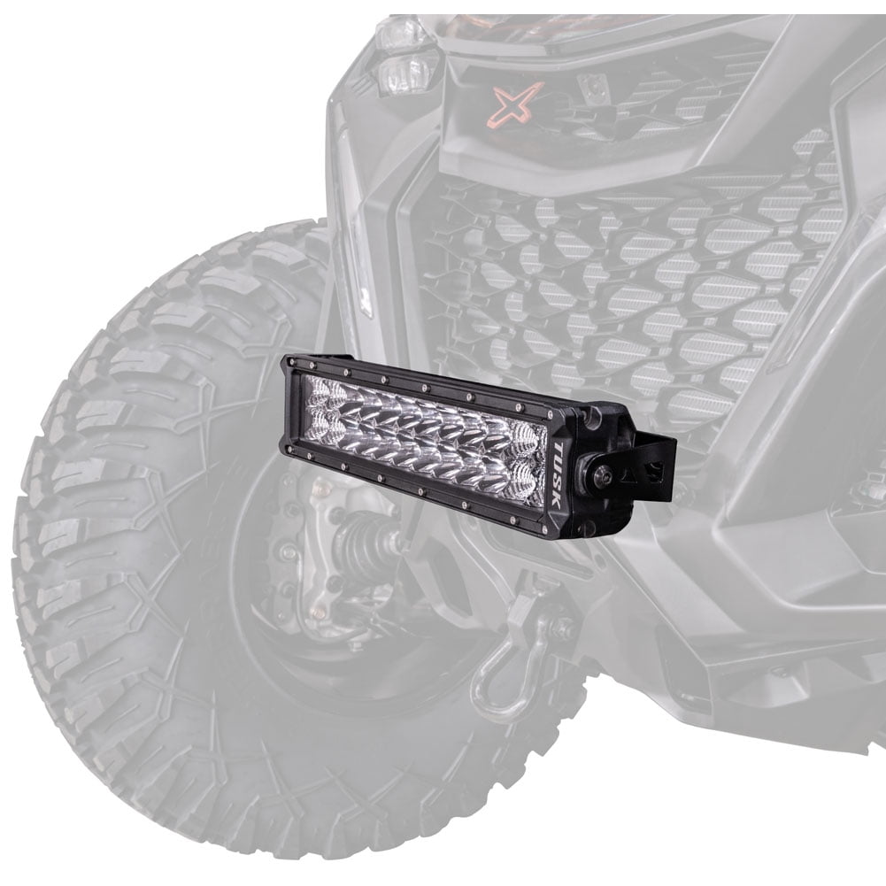 Tusk V2 LED Light Bar Kit 12" Grill Mount For Can-Am Maverick R X RS ...