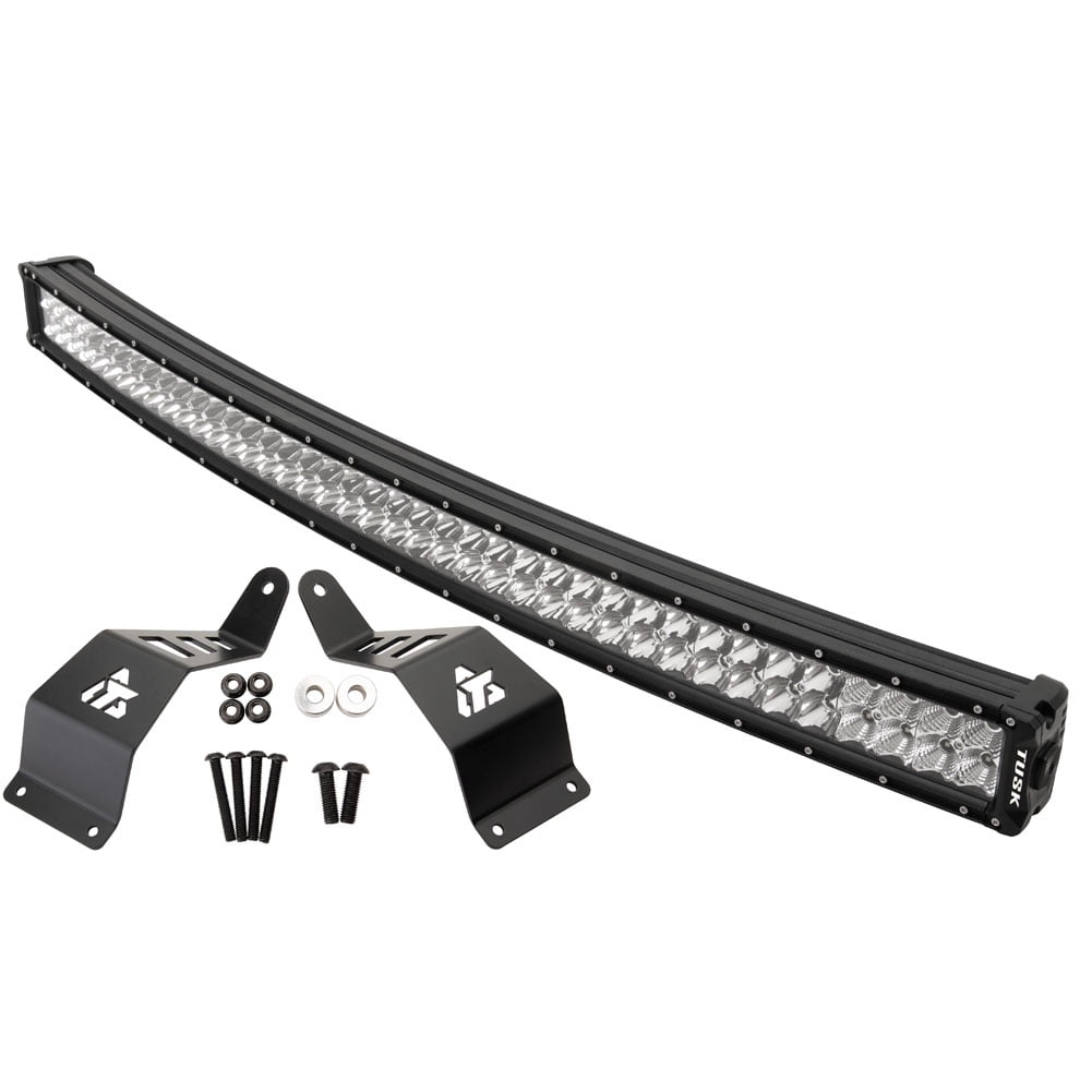 Tusk V2 LED Light Bar Kit 40" Curved For Yamaha Wolverine RMAX2 1000 R ...