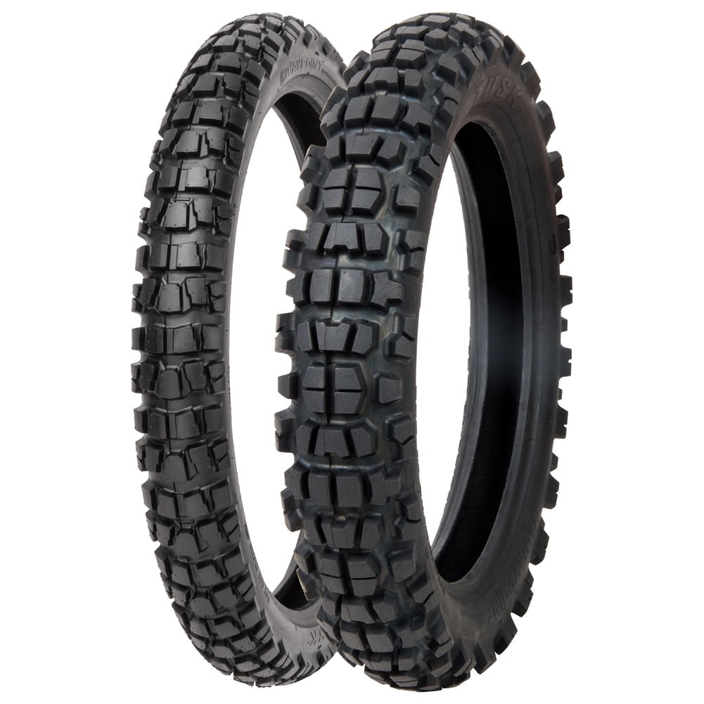 Tusk Waypoint Adventure Motorcycle Tire (Tire Set 90/90-21 (54R)/120/90 ...